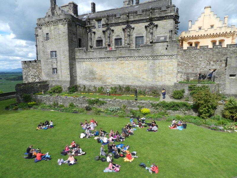 Stirling castle lawn • Frank Morin